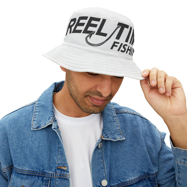 Reel Time Fishing Bucket Hat hook logo – Reel Time Fishing Shop